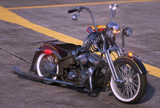 🔥 Skeleton Chopper (Show Bike / MC Build) 🔥 – Core-District